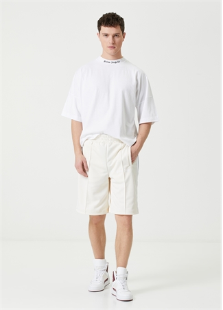 Palm Angels Erkek Beyaz Şerit Detaylı Logolu Bermuda S EU Palm Angels Erkek Beyaz Şerit Detaylı Logolu Bermuda S EU