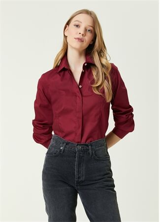 Beymen Club Kadın Bordo Gömlek S EU Beymen Club Kadın Bordo Gömlek S EU