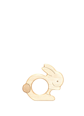 Atelier by Baby Çocuk Tavşan Formlu Ahşap Diş Kaşıyıcı EU