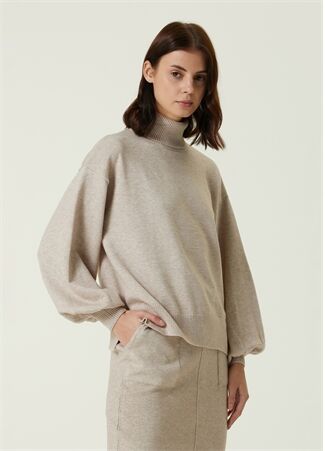 Network Kadın Basic Fit Bej Melanj Kazak S EU