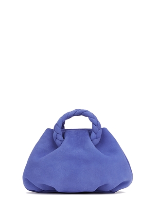 Hereu Kadın Mavi Kulp Detaylı Deri Omuz Çantası EU Hereu Kadın Mavi Kulp Detaylı Deri Omuz Çantası EU