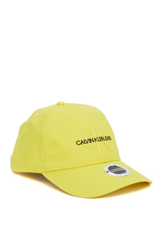 Calvin Klein Erkek Sarı Logolu Şapka EU Calvin Klein Erkek Sarı Logolu Şapka EU