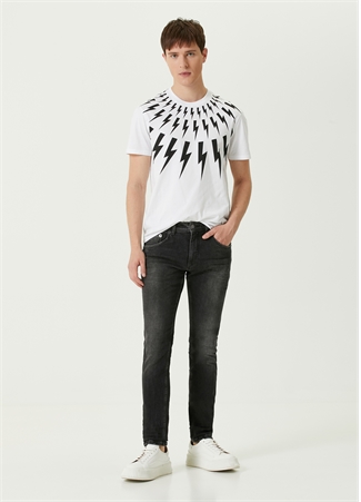 Neil Barrett Erkek Jean Pantolon Gri 3 Us Neil Barrett Erkek Jean Pantolon Gri 3 Us