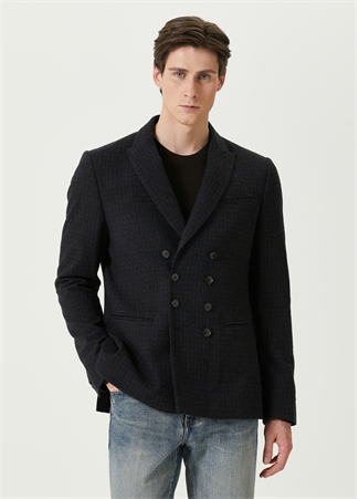 John Varvatos Erkek Lacivert Dokulu Ceket 50 It John Varvatos Erkek Lacivert Dokulu Ceket 50 It