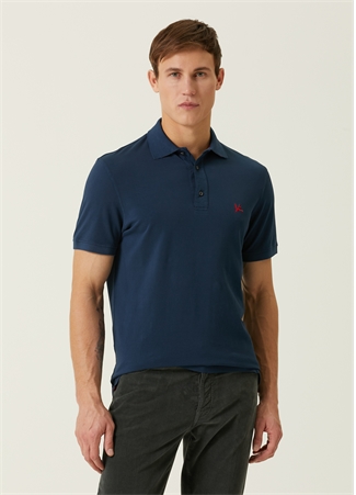Isaia Erkek Lacivert Polo Yaka Logolu T-shirt L EU Isaia Erkek Lacivert Polo Yaka Logolu T-shirt L EU