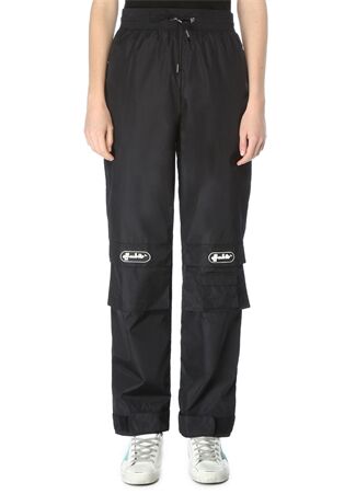 Off-White Kadın Siyah Cepli Logo Baskılı Pantolon 40 IT