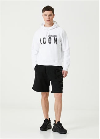 Dsquared2 Erkek Siyah Logo Detaylı Bermuda S EU Dsquared2 Erkek Siyah Logo Detaylı Bermuda S EU