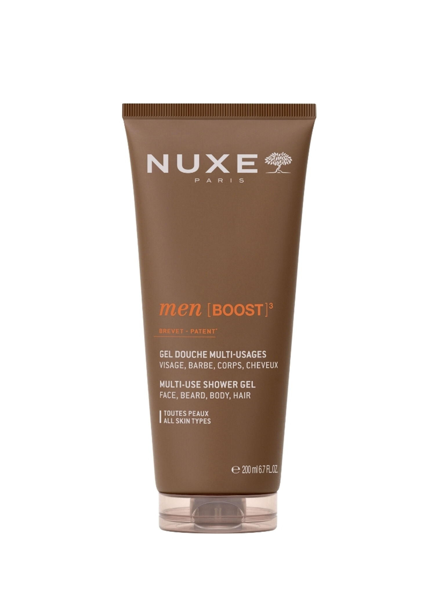 Nuxe - Men Boost 4'ü 1 Arada Canlandırıcı Duş Jeli 200 ml - Şeffaf