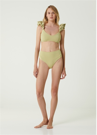 Maygel Coronel Kadın Yeşil Volan Detaylı Bikini Takımı Eu