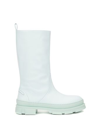 Bettina Vermillon Kadın Mavi Deri Çizme 36 EU