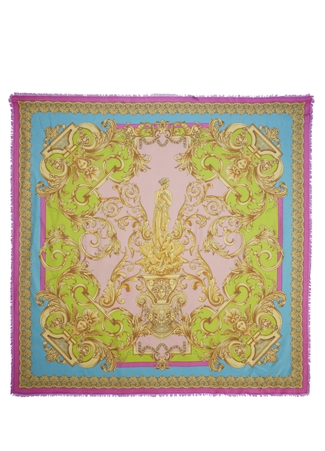 Versace Kadın Colorblocked Desenli Şal Eu Versace Kadın Colorblocked Desenli Şal Eu