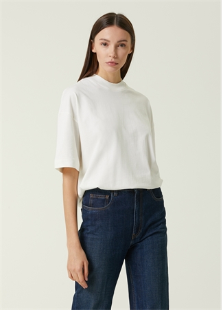 Selected Femme Kadın Ekru Bisiklet Yaka T-shirt Bej S EU Selected Femme Kadın Ekru Bisiklet Yaka T-shirt Bej S EU