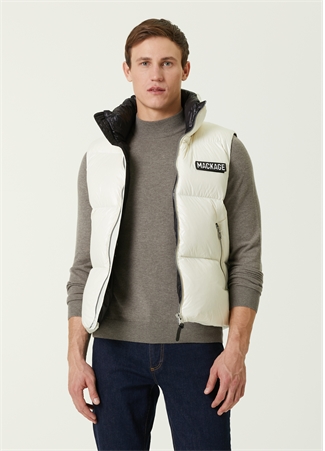 Mackage Erkek Kane Krem Dik Yaka Puff Yelek Bej 38 IT Mackage Erkek Kane Krem Dik Yaka Puff Yelek Bej 38 IT