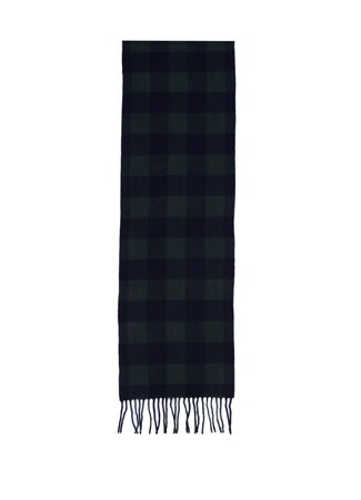 Eton Erkek Haki Lacivert Kareli Püsküllü Yün Atkı Yeşil EU Eton Erkek Haki Lacivert Kareli Püsküllü Yün Atkı Yeşil EU