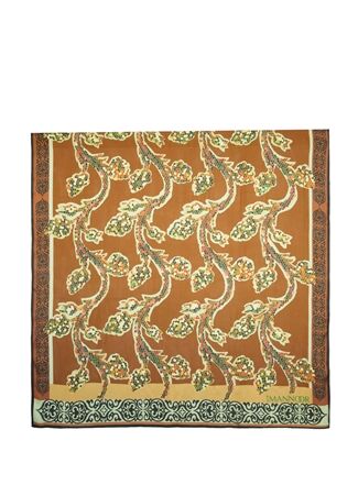 Imannoor Kadın İvy Of Love Karışık Desenli İpek Şal Sarı EU Imannoor Kadın İvy Of Love Karışık Desenli İpek Şal Sarı EU