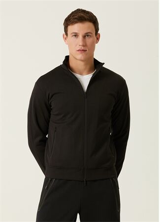 Emporio Armani Erkek Siyah Dik Yaka Sweatshirt XL EU