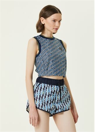 Moncler Grenoble Kadın Mavi Desenli Şort S Eu Moncler Grenoble Kadın Mavi Desenli Şort S Eu