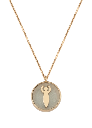 Bee Goddess Kadın Artemis Altın Rengi Kolye Pembe EU Bee Goddess Kadın Artemis Altın Rengi Kolye Pembe EU