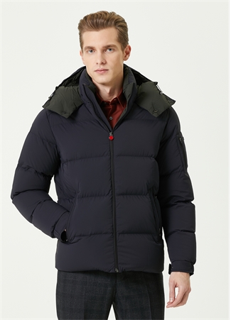 Kiton Erkek Lacivert Kapüşonlu Puff Mont 48 IT Kiton Erkek Lacivert Kapüşonlu Puff Mont 48 IT