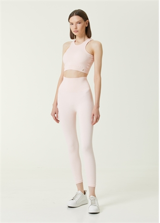 Jerf Kadın Palmi Açık Pembe Yüksek Bel Tayt XS EU