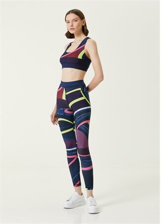 Ace Nayman Kadın Fuly Desenli Tayt XS EU