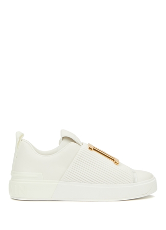 Balmain Kadın B Court Beyaz Gold Logolu Deri Sneaker 36 EU