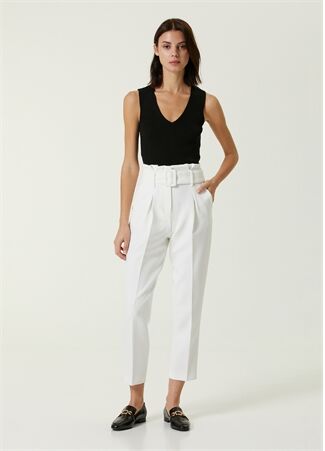 Network Kadın Regular Fit Ekru Pantolon Bej 36 EU