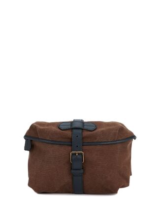 Pal Zileri Erkek Kahverengi Kemer Detaylı Bel Çantası EU