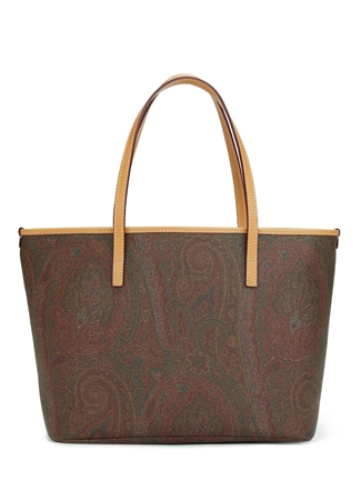 Etro Kadın Kahverengi Şal Desenli El Çantası EU