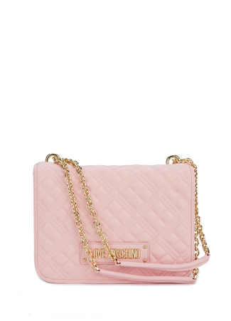 Love Moschino Kadın Pembe Logo Detaylı Omuz Çantası EU Love Moschino Kadın Pembe Logo Detaylı Omuz Çantası EU