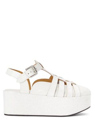 Loewe Kadın Beyaz Deri Sandalet 36 Eu Loewe Kadın Beyaz Deri Sandalet 36 Eu