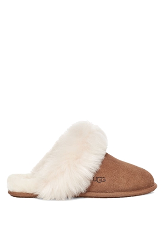 Ugg Kadın Taba Kürklü Süet Terlik Turuncu 36 EU