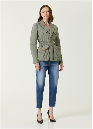 Dsquared2 Kadın Mavi Yüksek Bel Jean Pantolon 36 IT