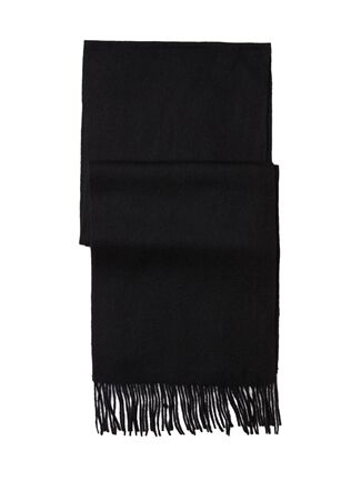 Beymen Collection Erkek Siyah Püsküllü Yün Atkı EU IT