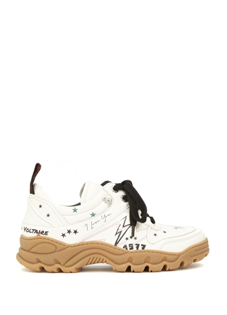 Zadig&Voltaire Kadın Blaze Crush Beyaz Deri Sneaker 38 EU Zadig&Voltaire Kadın Blaze Crush Beyaz Deri Sneaker 38 EU