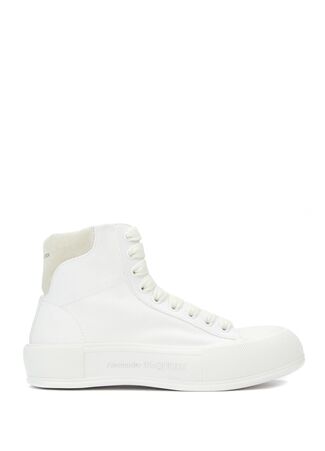 Alexander McQueen Kadın Beyaz Logo Detaylı Sneaker 36 EU