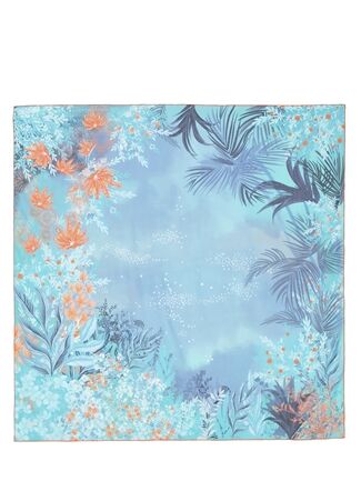 Beymen Kadın Floral Sky Mavi Şal EU
