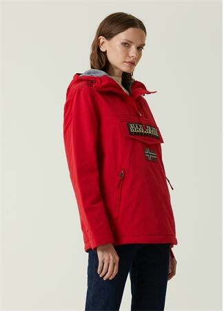Napapijri Kadın Rainforest Pocket 3 Kırmızı Mont XS EU