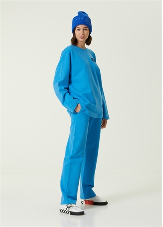 Off-White Kadın Mavi Beli Kordonlu Logolu Eşofman Altı L EU Off-White Kadın Mavi Beli Kordonlu Logolu Eşofman Altı L EU