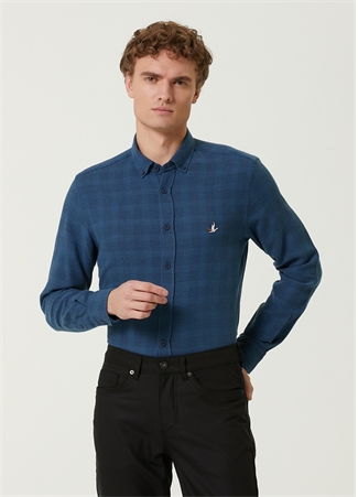 Beymen Club Erkek Comfort Fit Lacivert Ekoseli Organik Pamuk Gömlek S Beymen Club Erkek Comfort Fit Lacivert Ekoseli Organik Pamuk Gömlek S