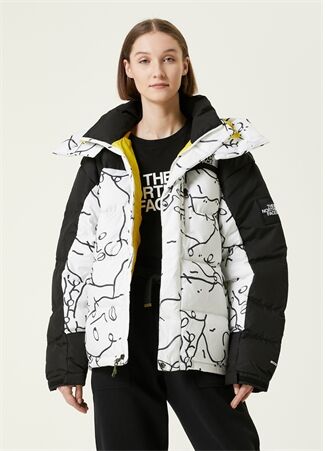 The North Face Kadın BB Hmlyn Siyah Beyaz Desenli Puff Mont M EU The North Face Kadın BB Hmlyn Siyah Beyaz Desenli Puff Mont M EU