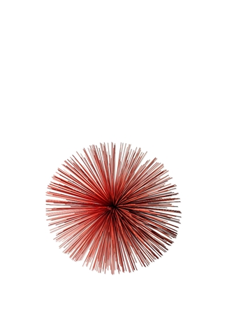 Pols Potten Prickle XXL Mercan Dekoratif Obje Kırmızı