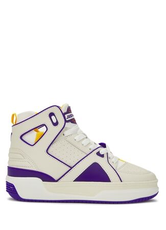 Just Don Erkek Beyaz Mor Logolu Sneaker 38 EU