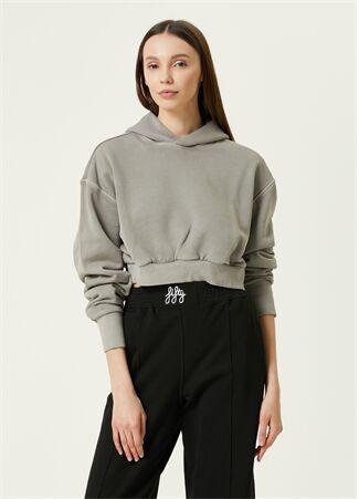 Reebok Kadın Classics Natural Dye Gri Kapüşonlu Sweatshirt S Eu