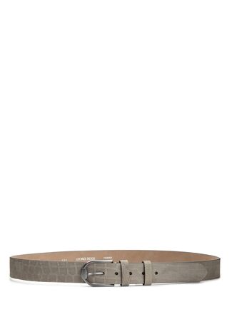 George Hogg Erkek Gri Süet Kemer 0 EU