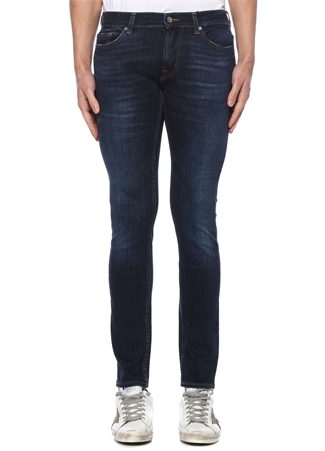 7 For All Mankind Erkek Ronnie Orion Mavi Jean Pantolon Lacivert 38 US