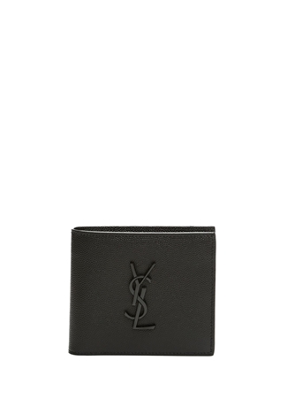 Erkek Monogram Siyah Logolu Deri Cüzdan EU Erkek Monogram Siyah Logolu Deri Cüzdan EU