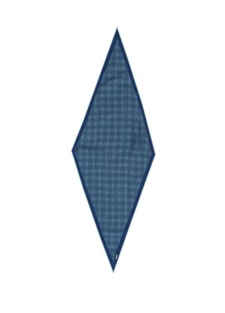 Pal Zileri Erkek Mavi Mikro Desenli İpek Atkı EU