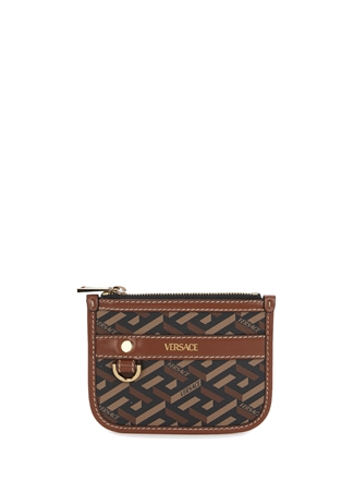 Versace Kadın Taba Geometrik Desenli Logolu Mini Kılıf Turuncu EU Versace Kadın Taba Geometrik Desenli Logolu Mini Kılıf Turuncu EU