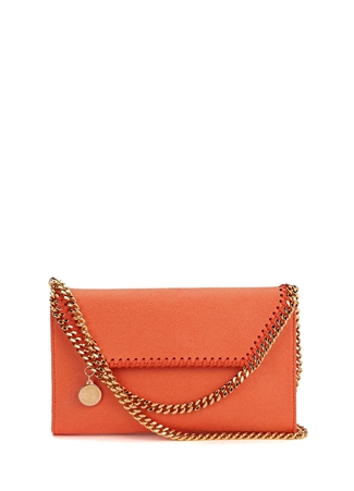 Stella McCartney Kadın Falabella Mini Turuncu Omuz Çantası EU Stella McCartney Kadın Falabella Mini Turuncu Omuz Çantası EU